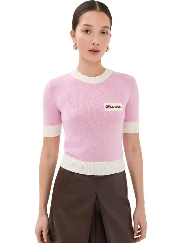 Marni Round Neck Sweater - Pink Gummy