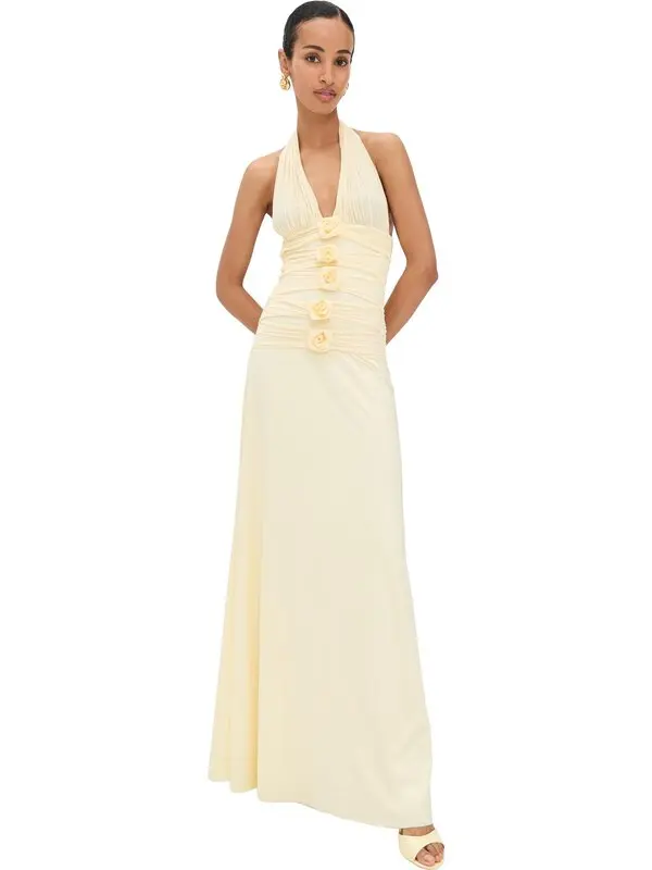 MAYGEL CORONEL Villadiego Maxi Dress - Vanilla