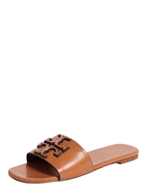 Tory Burch Ines Flat Slides - Tan