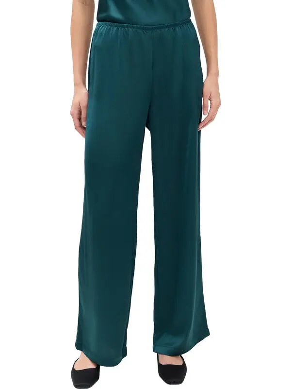 LESET Barb Wide-leg Pants - Pacific