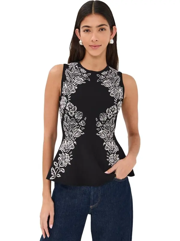 Ulla Johnson Vanna Jacquard Tank - Noir