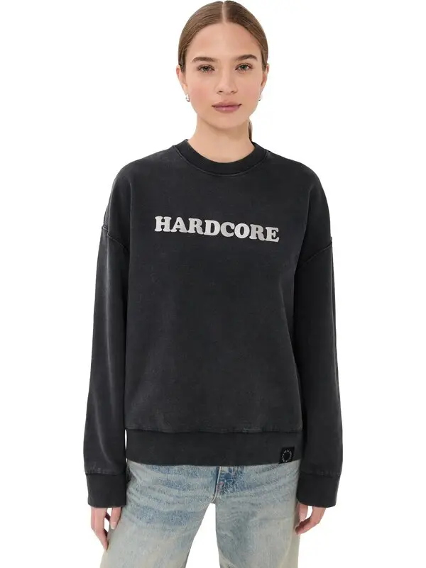 Stella McCartney Slogan Hoodie - Washed Black