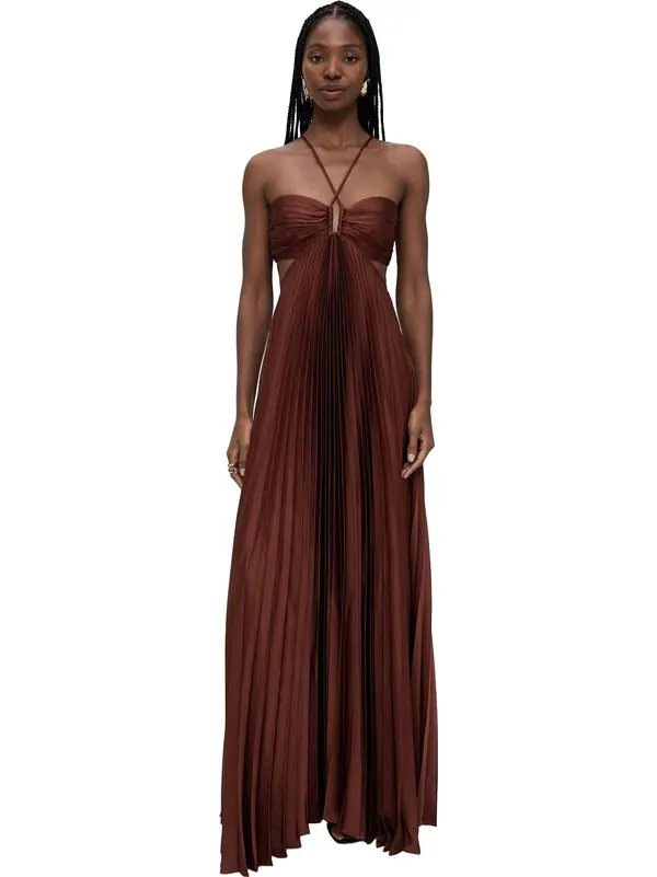 A.L.C. Moira Maxi Dress - Rust