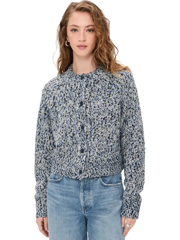 ALIGNE Tania Knitted Cardigan - Blue Mix