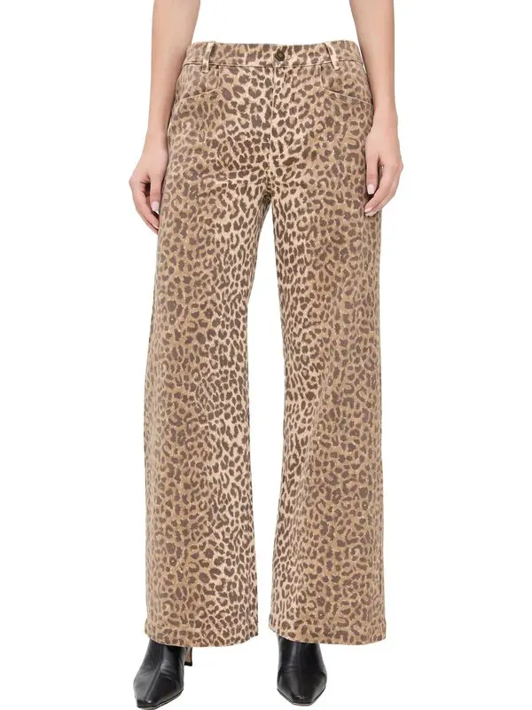 Xirena Nixon Leopard Print Pants - Sable