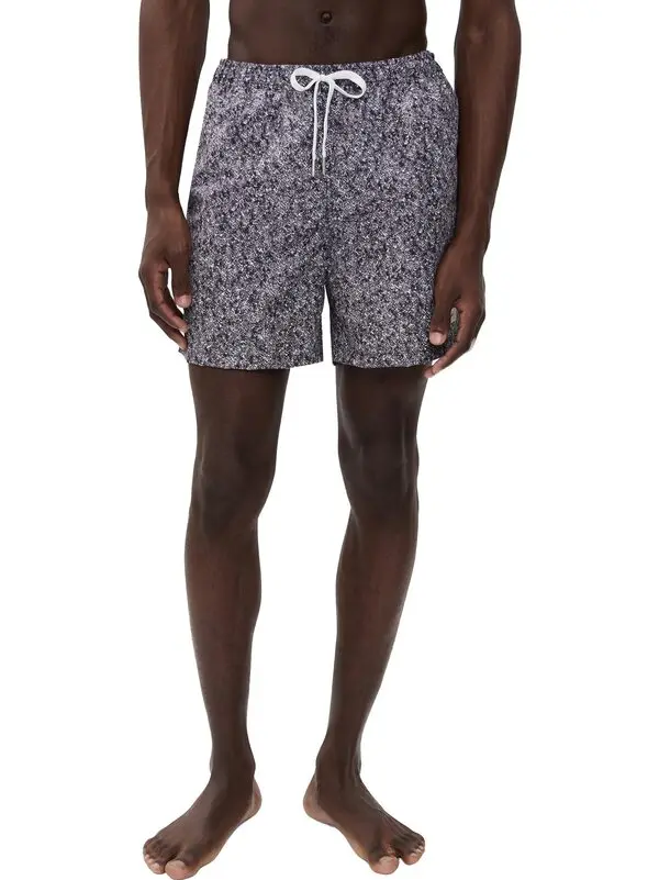 BATHER Swim Trunks - Black Particle