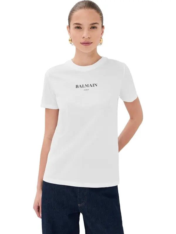 Balmain Vintage Printed T-shirt - Blanc/noir