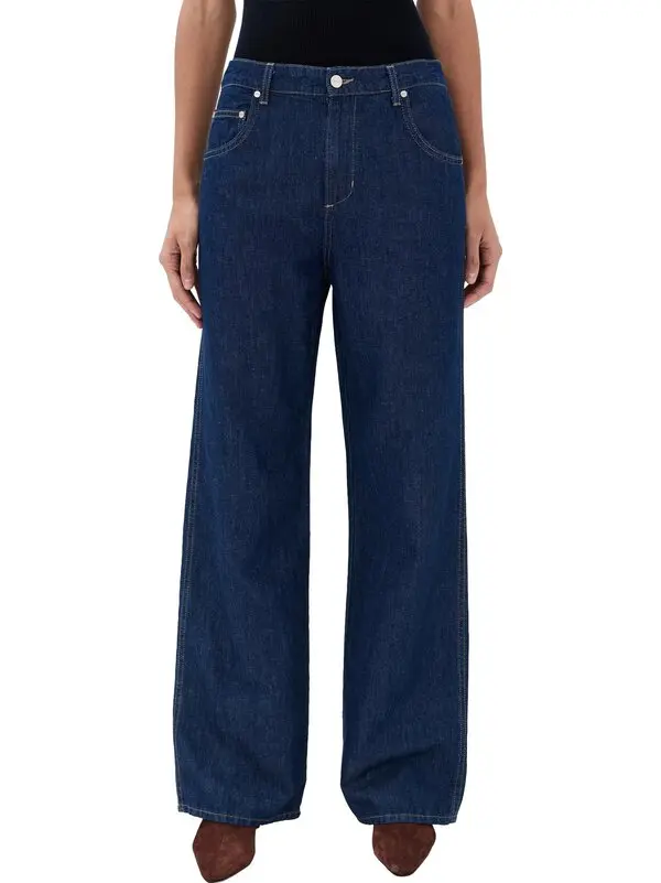 TWP Wide-leg Denim Jeans - Indigo Resin