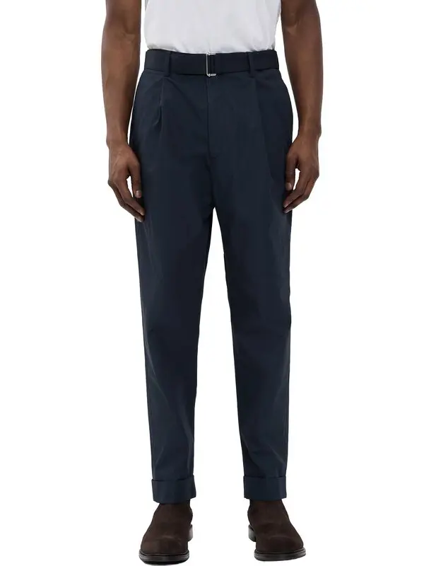 Officine Générale Hugo Cotton Poplin Pants - Dark Navy
