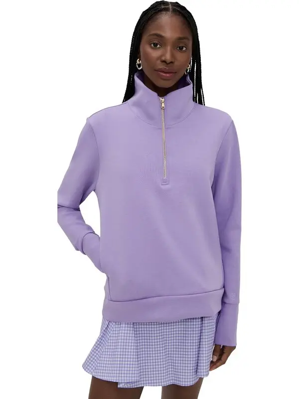 Addison Bay Quarter Zip Sweatshirt - Lavender