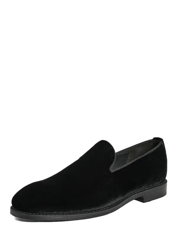 Allen Edmonds Robinson Velvet Loafers - Black Velvet