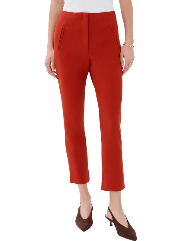 Veronica Beard Stila Pants - Carnelian Red