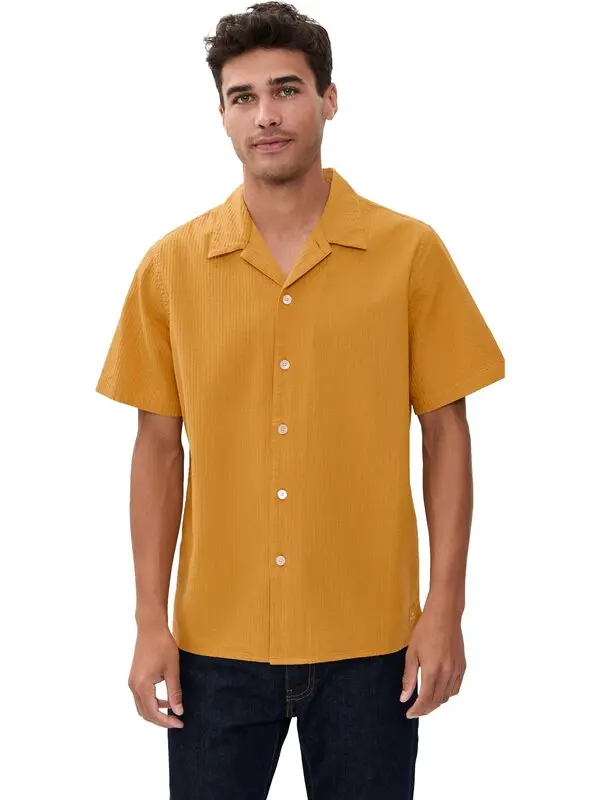 Paul Smith Casual Fit Short Sleeve Shirt - Ochre
