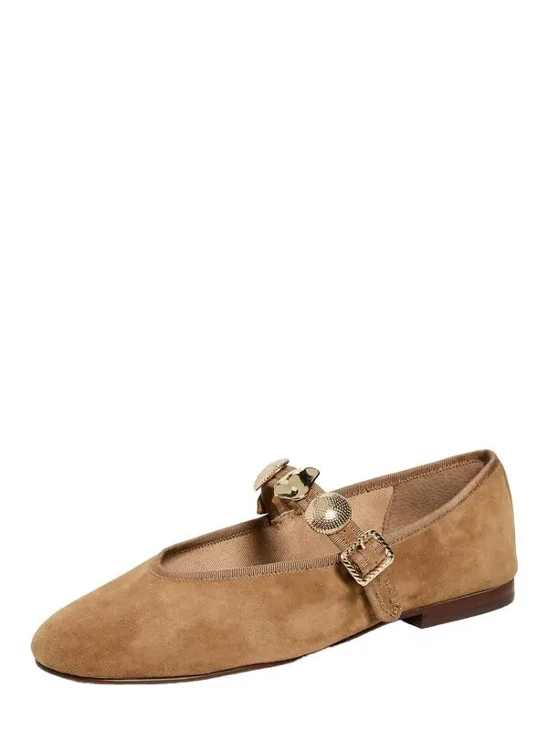 Dolce Vita Relan Flats - Light Brown Suede