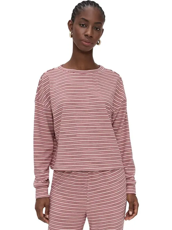 BAILEY ROSE Striped Long Sleeve Tee - Strawberry