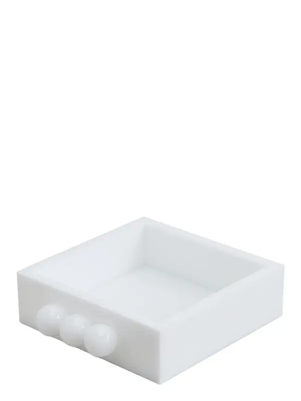 TIZO DESIGN Acrylic Cocktail Napkin Holder - Solid White