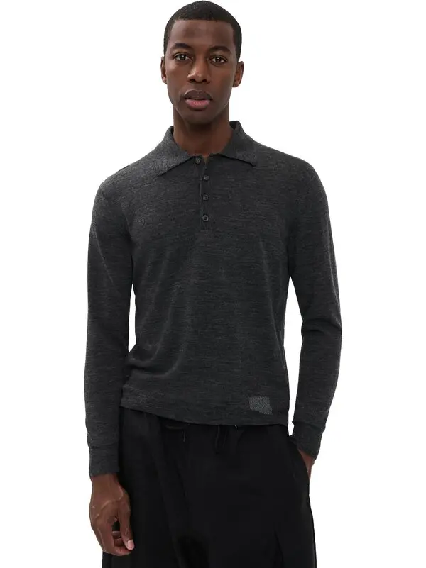 MAISON MARGIELA Polo Shirt Pullover - Medium Grey