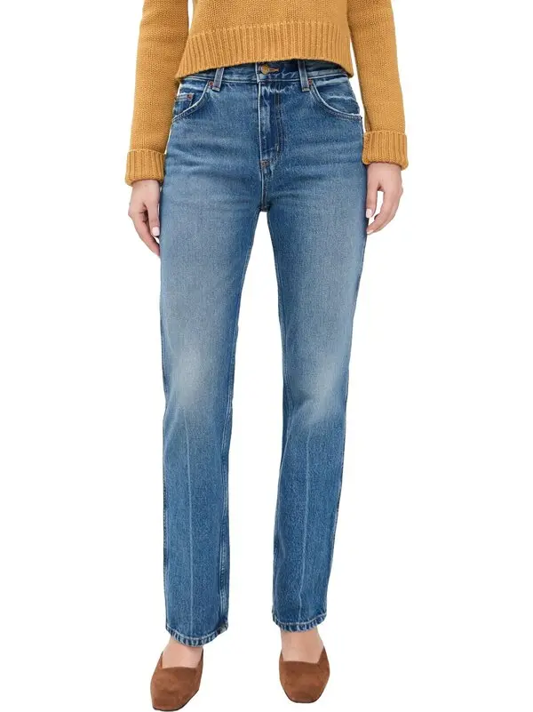 B Sides Mira Straight Leg Jeans - Jane Wash