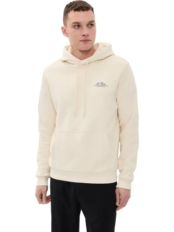 LES DEUX Ben Globe Hoodie - Ivory
