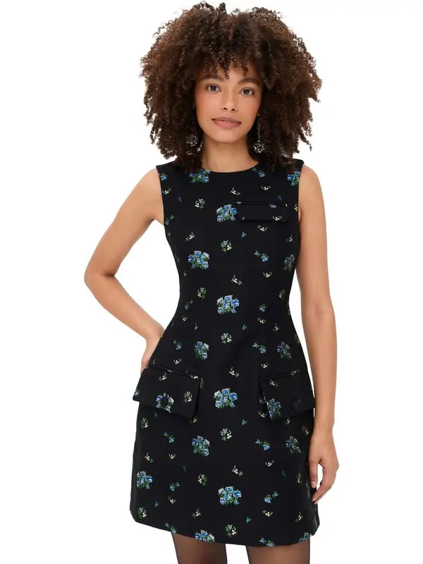 Baum Und Pferdgarten Amayah Mini Dress - Black Small Flower