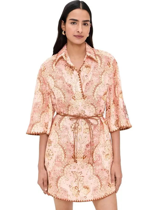 Zimmermann Daylight Tunic Mini - Damask Rose