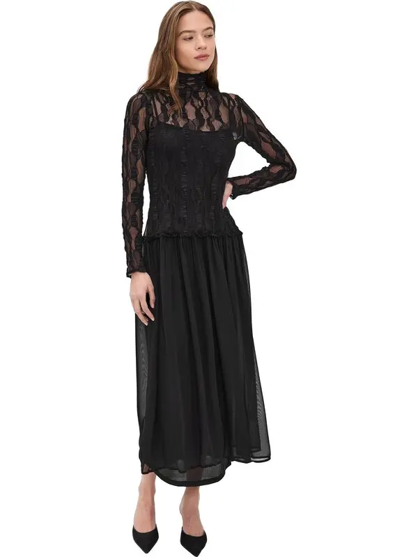 Ulla Johnson Sybil Lace Dress - Noir