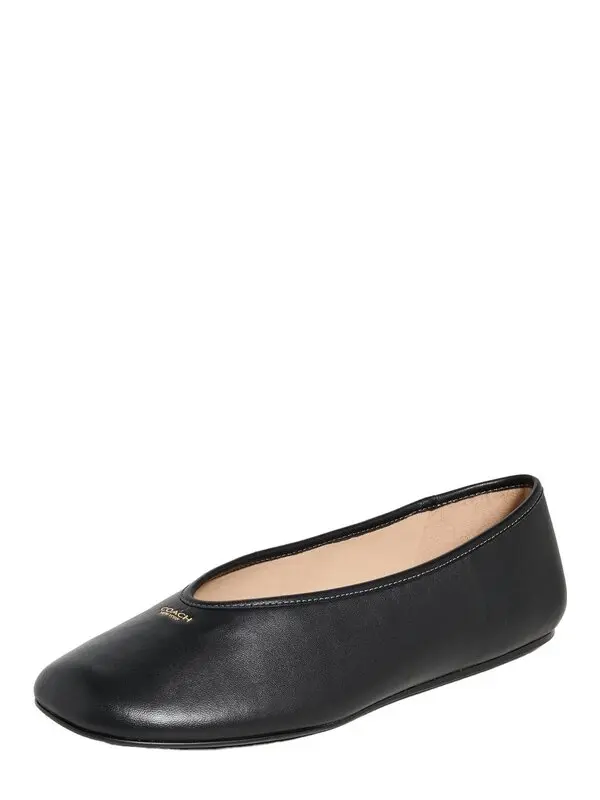 Coach Houston Ballet Flats - Black