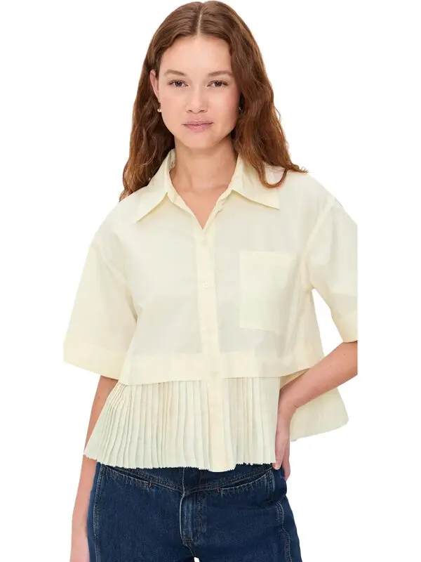 Sea Solene Combo Shirt - Cream