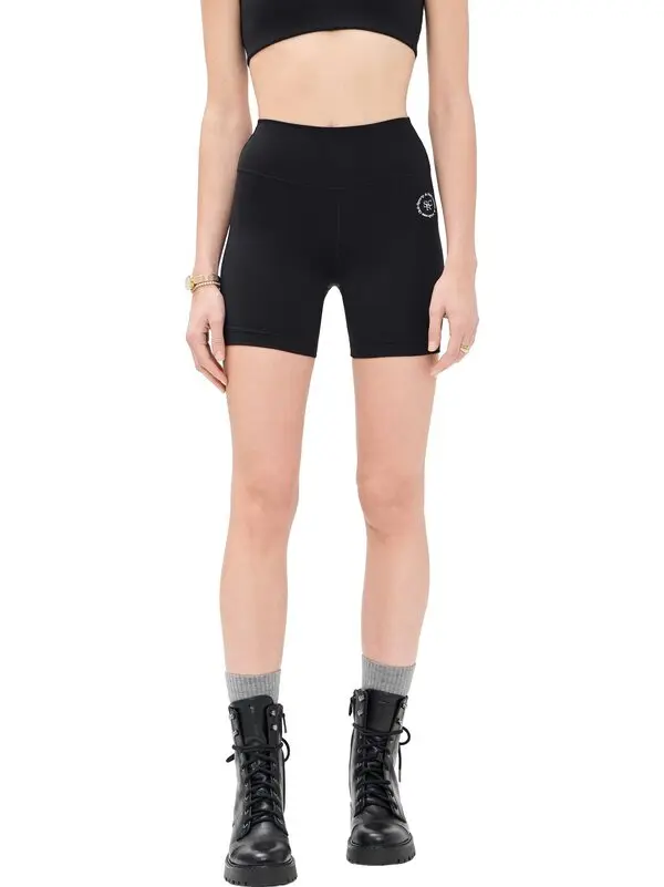 SPORTY & RICH Srhwc Biker Shorts - Black