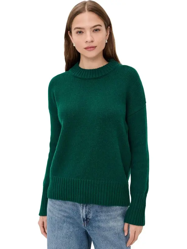LA LIGNE Solid Marin Sweater - Forest