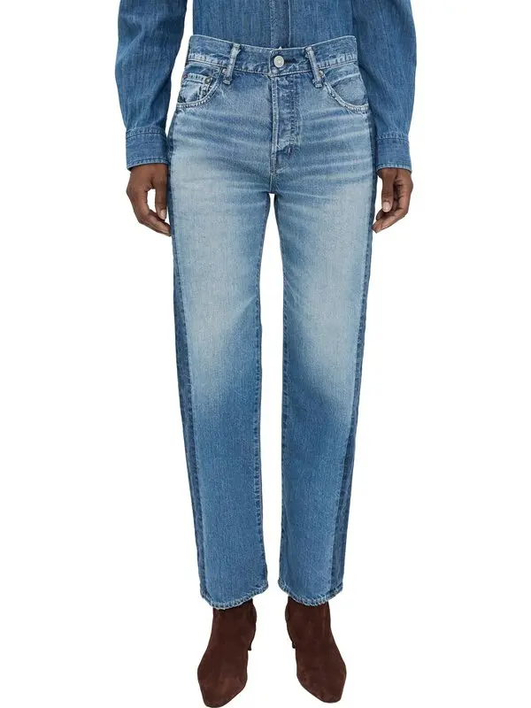Moussy Vintage Clermont Straight Jeans - Light Blue
