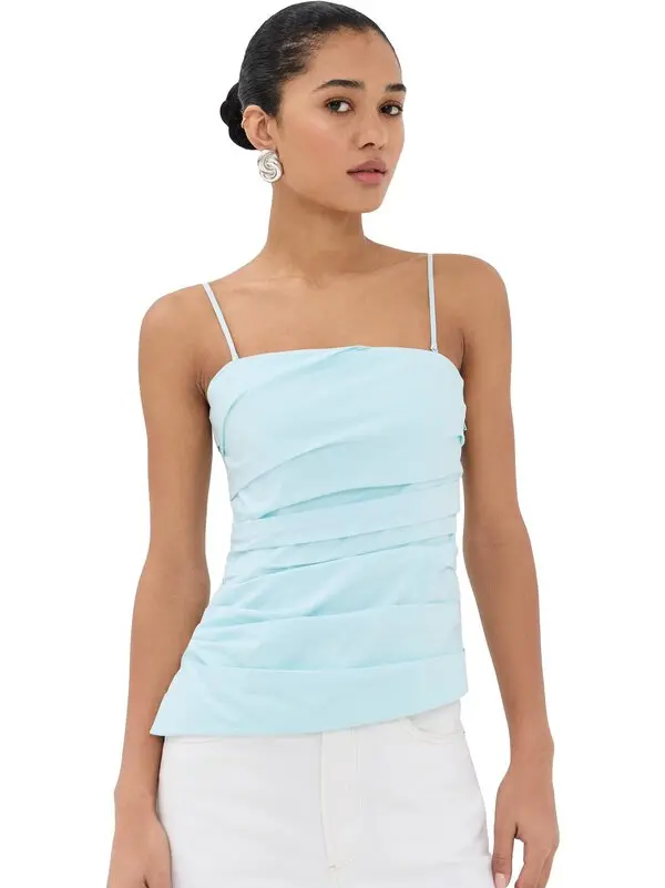 Simkhai Emerson Ruched Bustier - Sky