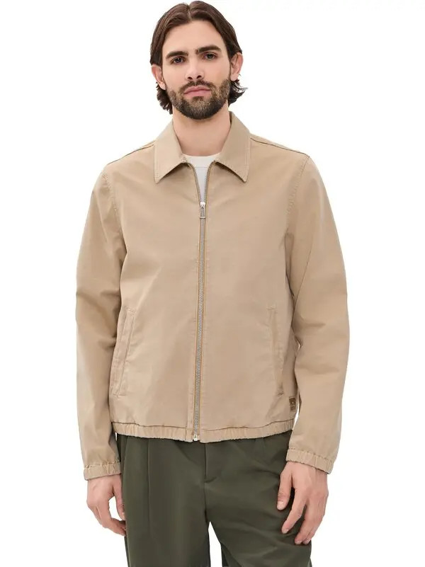 Paul Smith Washed Cotton Twill Coach Jacket - Beige