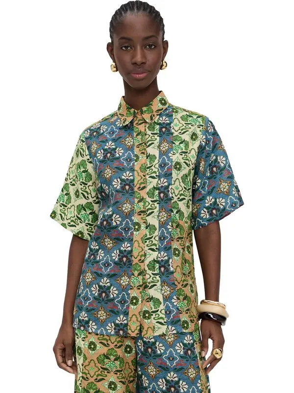 ALEMAIS Ali Spliced Shirt - Multi