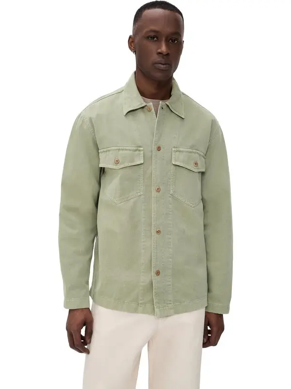 Madewell Fatigue Twill Shirt In Bondex - Earthen Sage