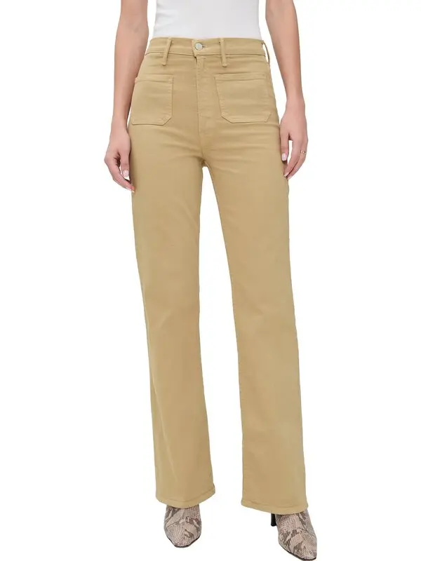 MOTHER High-waisted Patch Pocket Jeans - Devil May Care Latte