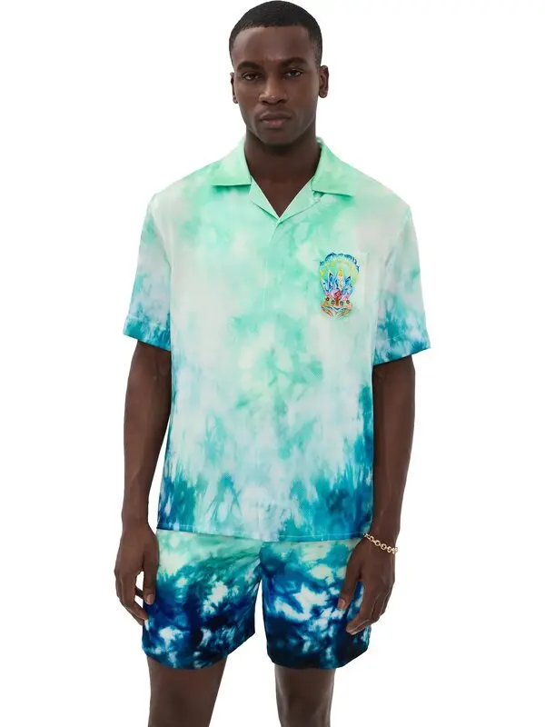 Casablanca Surf Lotus Short Sleeve Shirt - Multi