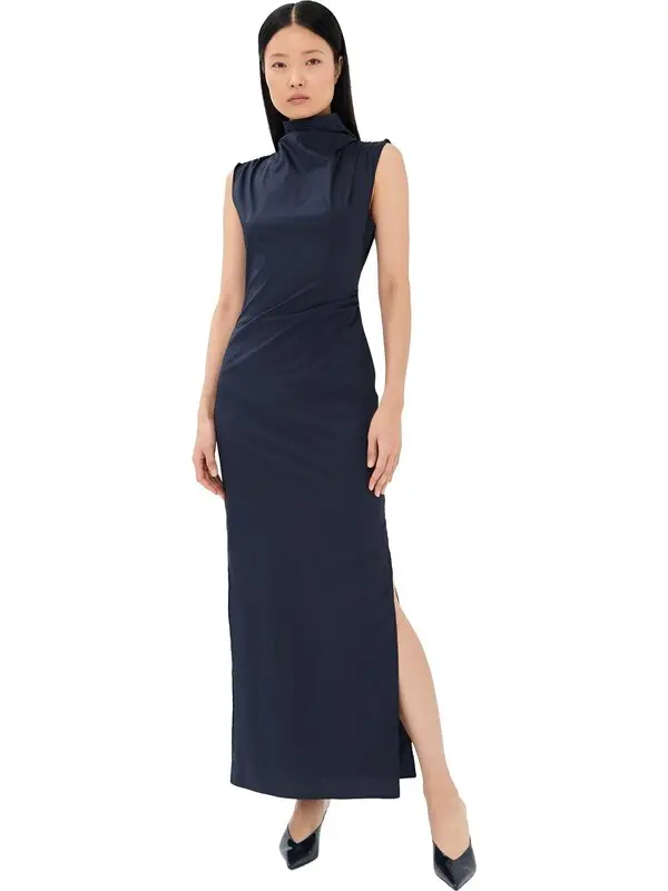 TWP Gathered Thoughts Maxi Dress - Midnight