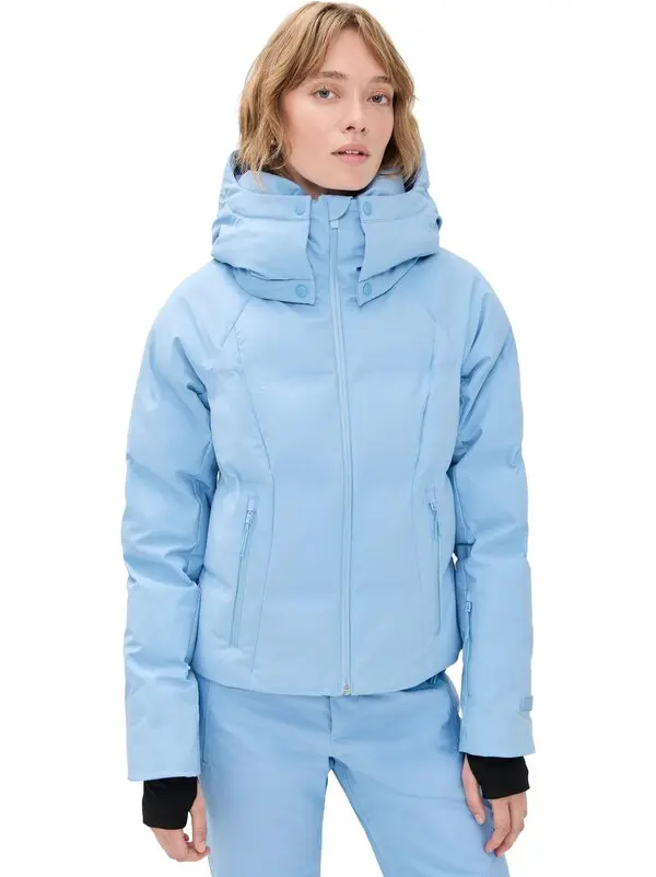 HALFDAYS Georgie Puffer Ski Jacket - Forget Me Not