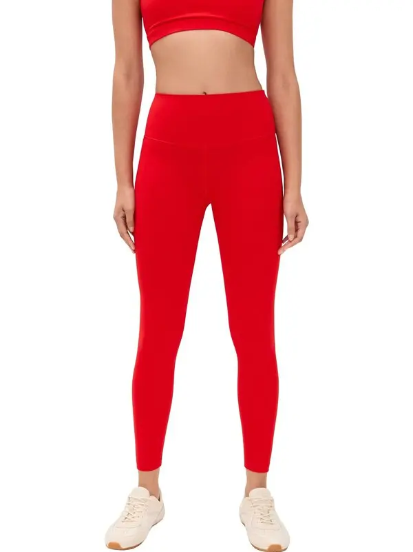 Splits59 Sprint Rigor 7/8 Ankle Leggings - Lotus Red