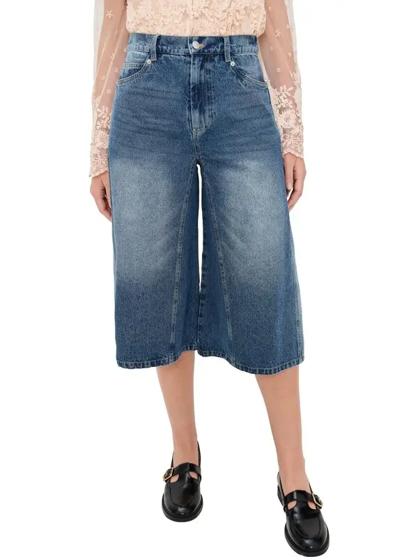 Sea Lyssa Denim Culottes - Blue