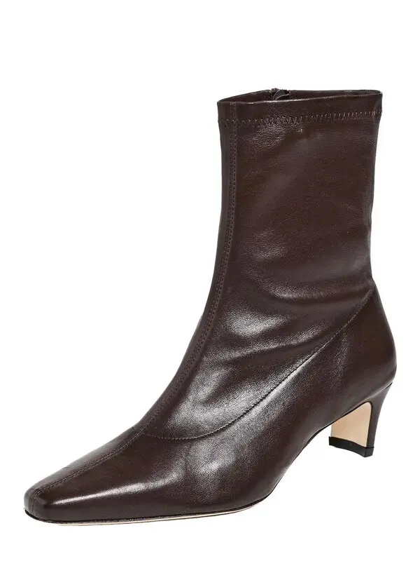 Staud Wally Sock Ankle Boots - Espresso