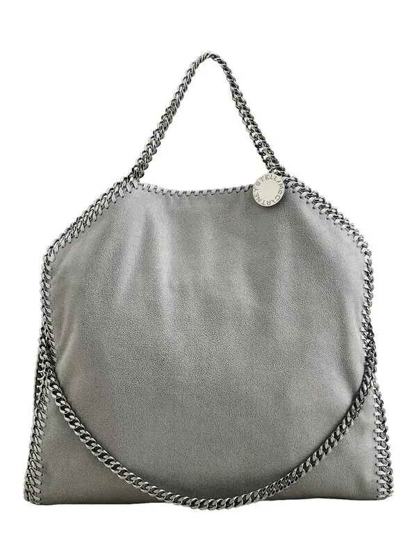 Stella McCartney Falabella Fold Over Tote Bag - Light Grey