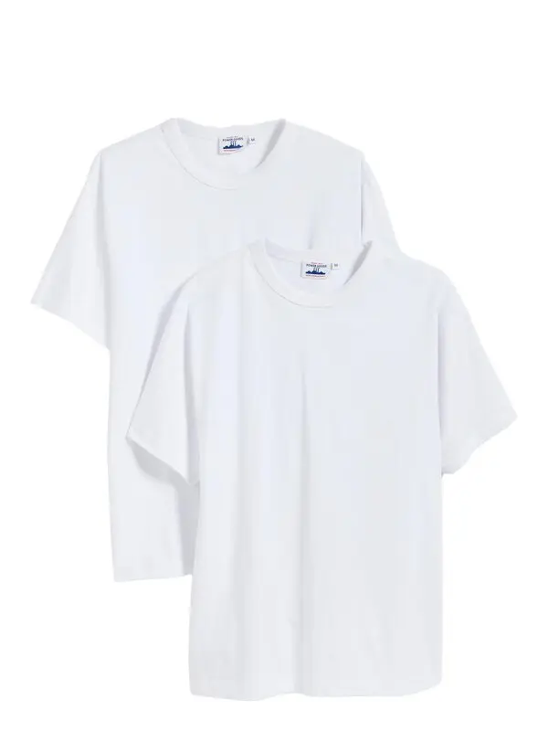 POWER GOODS Archive Tee 2 Pack - White