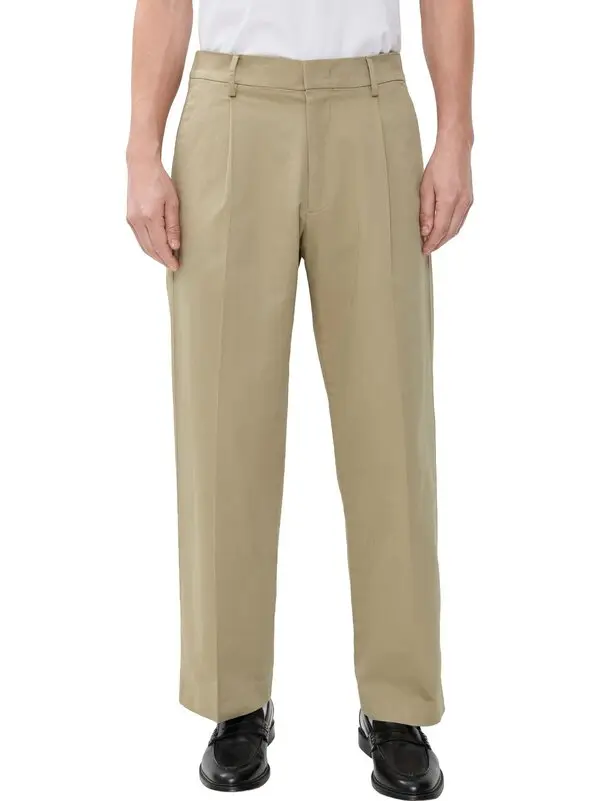 Nn07 Kaye Relaxed Pleated Trousers - Desert Khaki