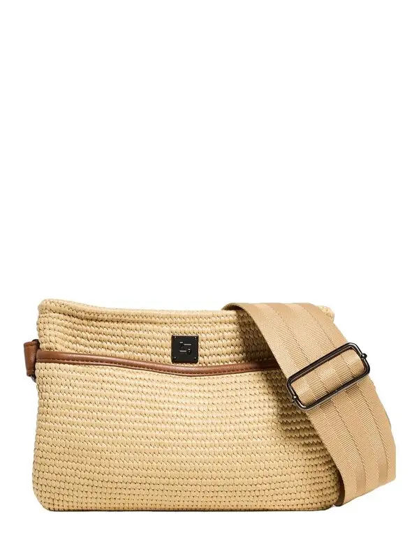 THINK ROYLN Raffia Bum Bag - Dune/dune Web