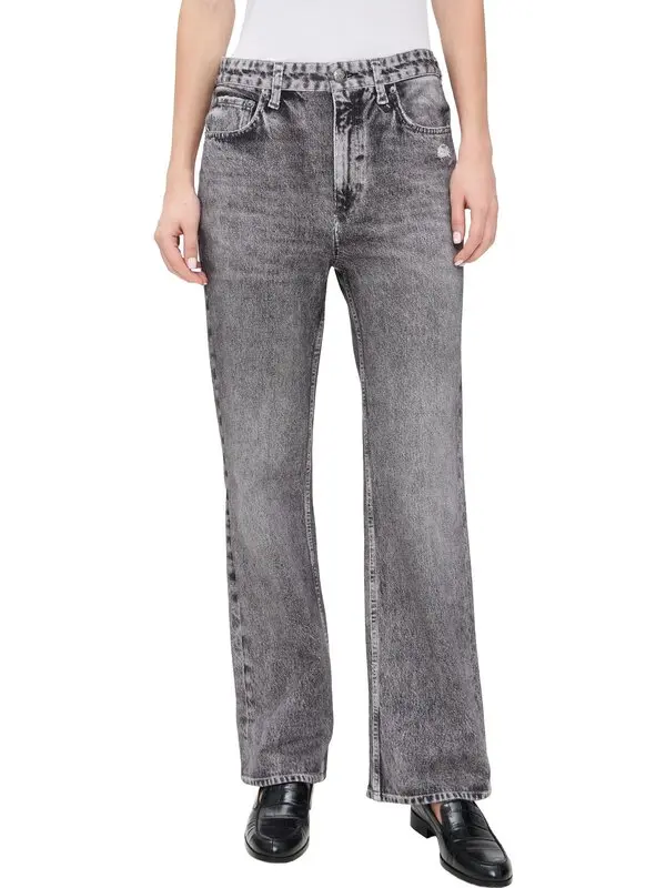 Rag & Bone Miramar Straight Knit Pants - Raven