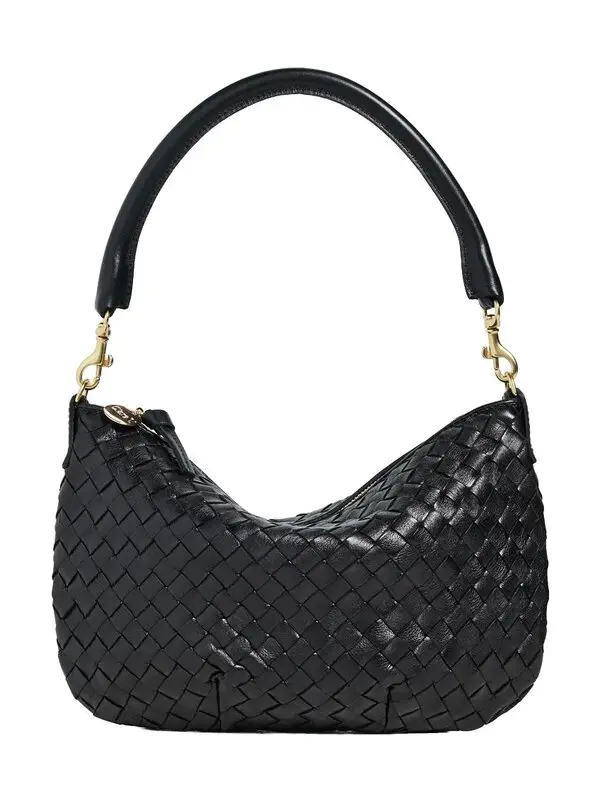 Clare V. Petit Moyen Messenger - Black