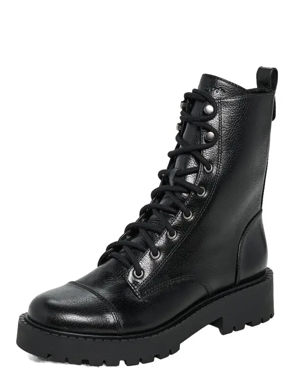 Larroude Trinity Leather Boots - Black