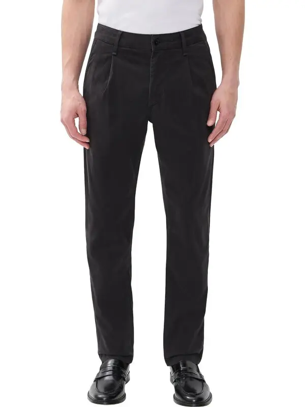 Rag & Bone Evan Pleated Chino Pants - Black